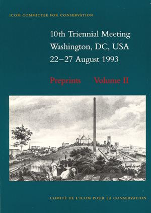 ICOM Committee for Conservation, 10th Triennial meeting, Washington, DC ...