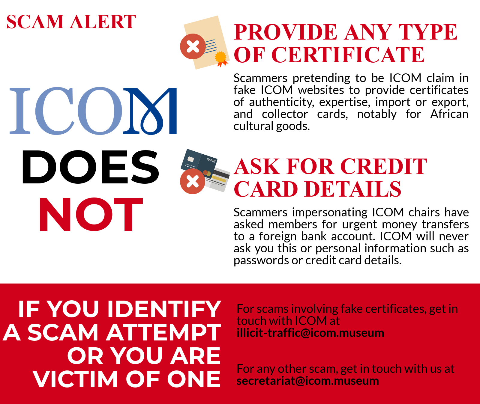 Scam alert: ICOM false certificates - International Council of Museums ...