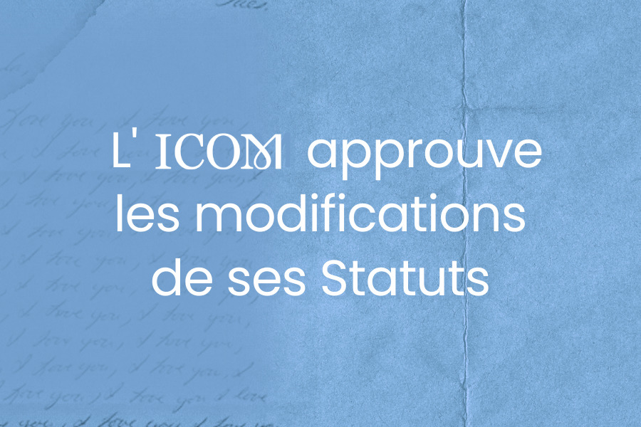 Les Statuts révisés de l'ICOM sont désormais disponibles ...