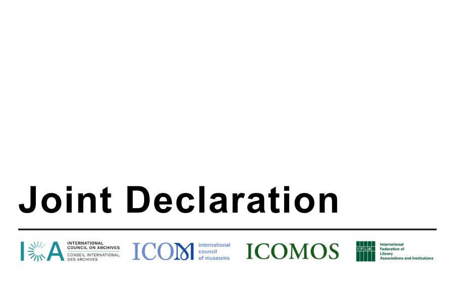 Declaration on the protection of archives, libraries, museums and ...
